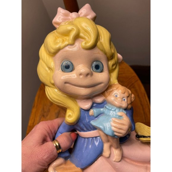 Accessories | Vintage Atlantic Mold Ceramic Smiley Girl With Doll And ...